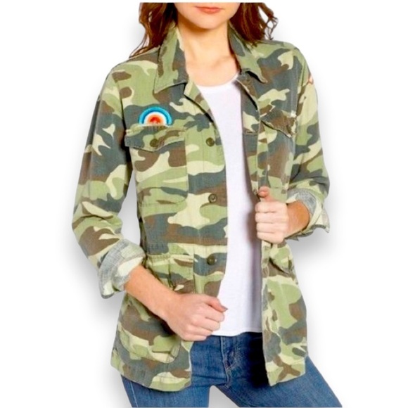 MOTHER | Jackets & Coats | Mother Veteran Green Camo Utility Jacket ...